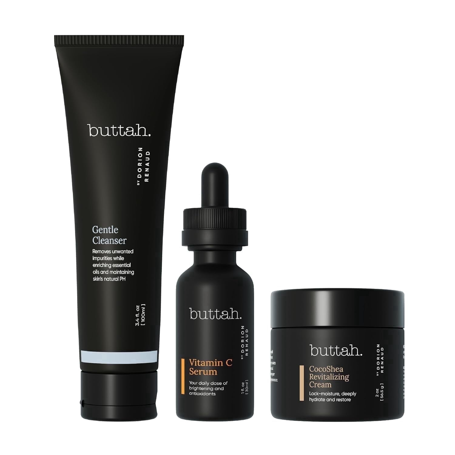 Buttah Skin Skincare Kit – Cleanser, Vitamin C Serum & CocoShea ...