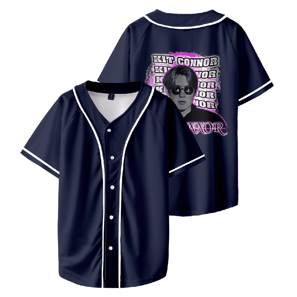 Kit Connor Baseball Shirt Women Men Short Sleeve Casual Summer Unisex ...