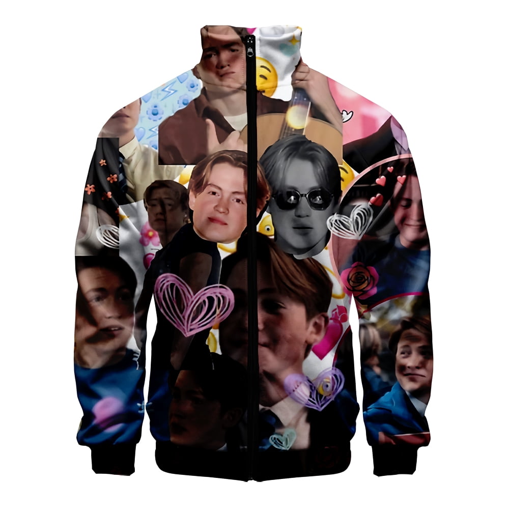 Kit Connor Jacket stand collar Novelty Streetwear 3D Casual Winter Thin ...