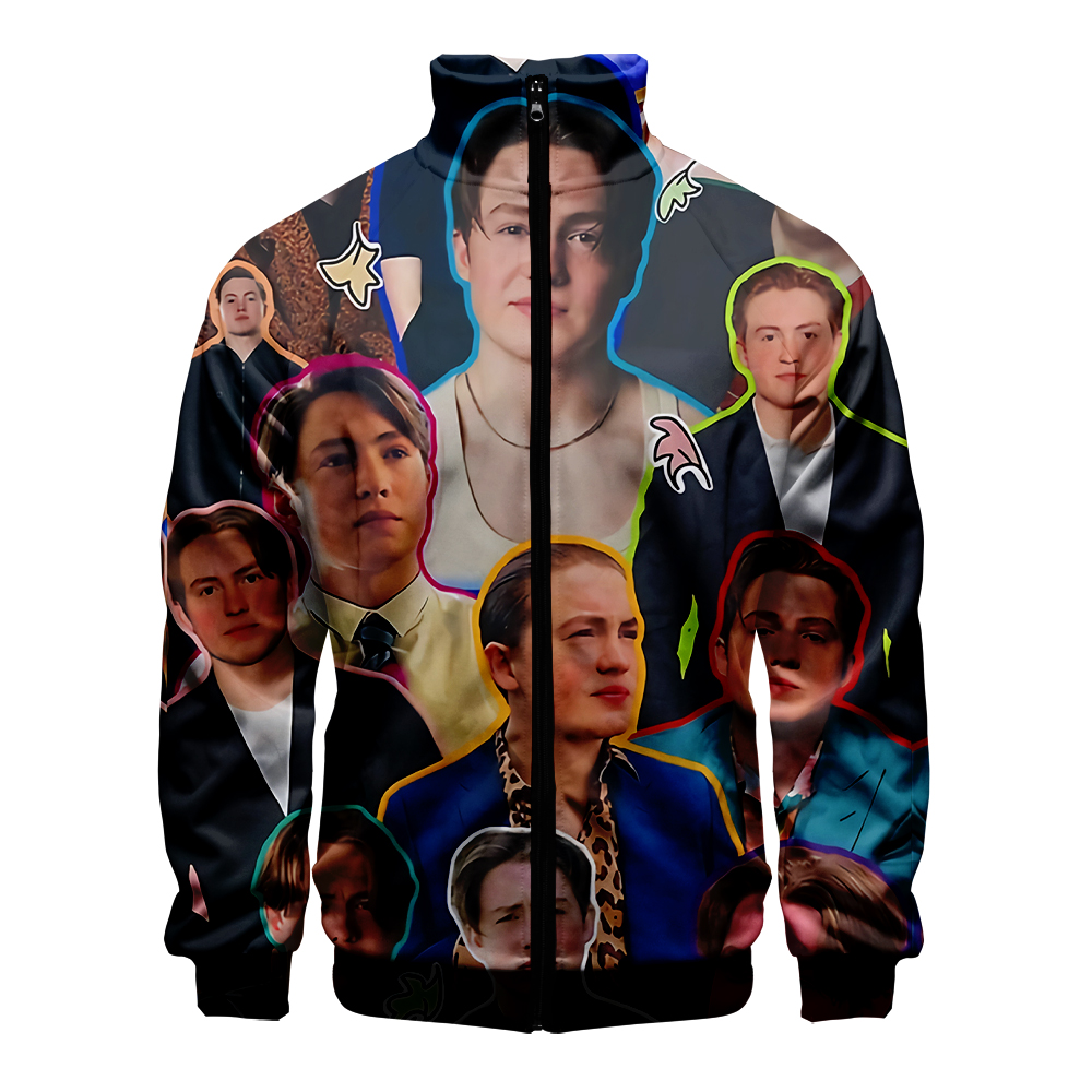 Kit Connor Jacket stand collar Novelty Streetwear 3D Casual Winter Thin ...