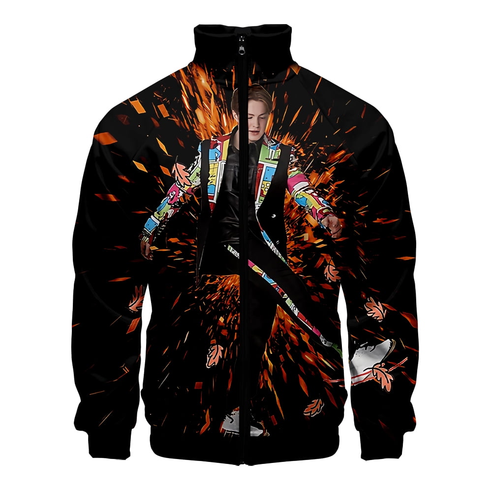 Kit Connor Jacket stand collar Novelty Streetwear 3D Casual Winter Thin ...