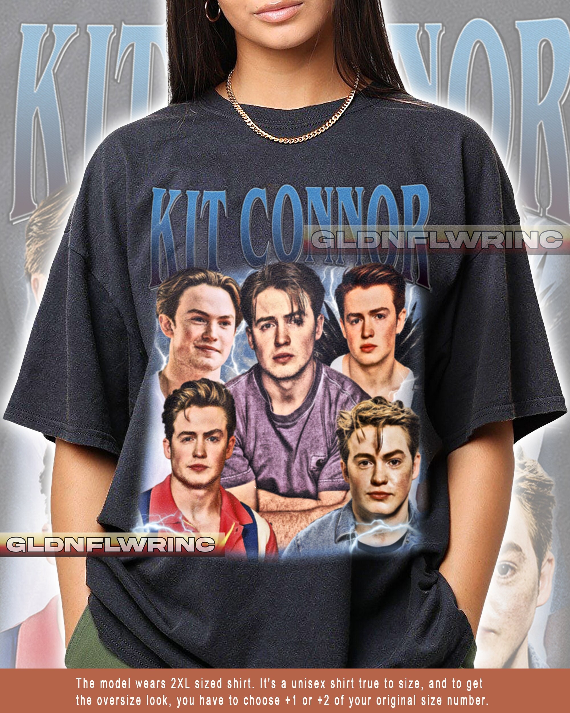 Kit Connor Shirt Gift Vintage 90s Retro Bootleg T-shirt Homage Graphic ...