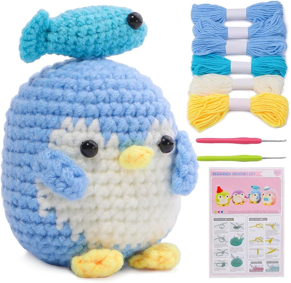 Kit De Crochet Pour Débutants, Débutants Kit Complet De Tricot, Kit D ...