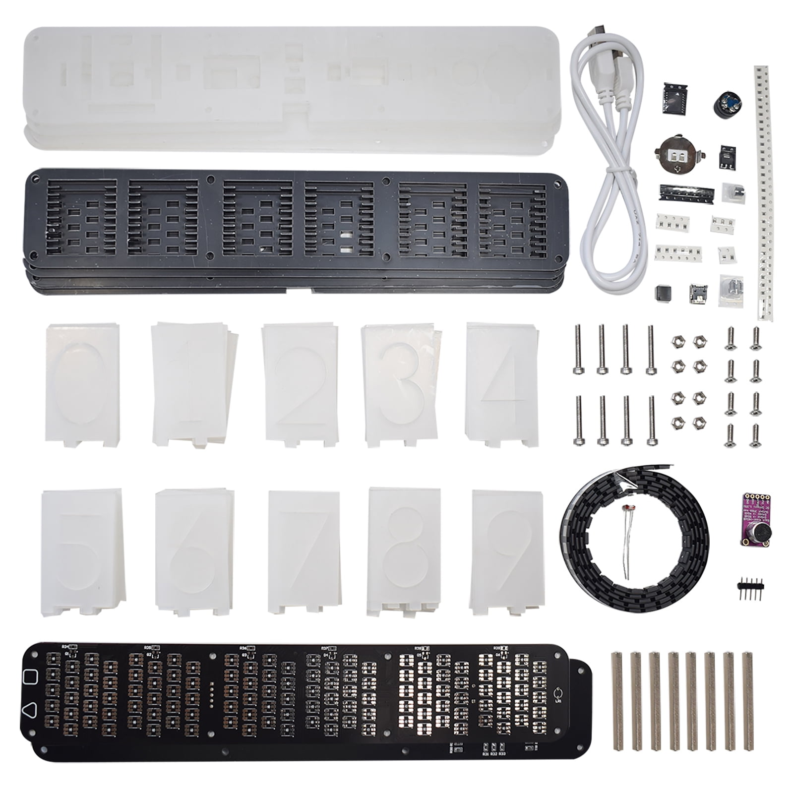 Kit,Display Clock Display Clock Diy Clock Kit With Bold Ds3231 Led ...