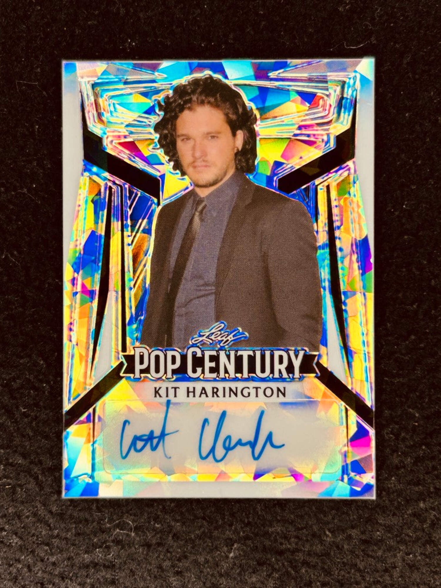 Kit Harington certified autograph 2023 Leaf Pop Century Silver Crystal ...