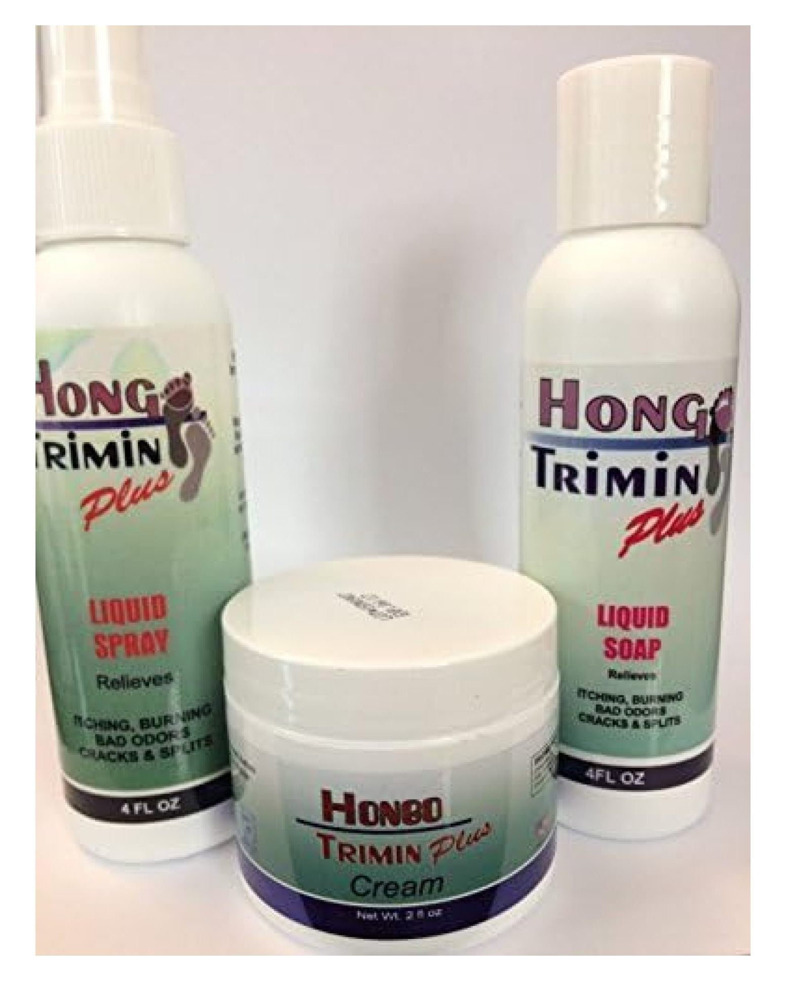 Kit Hongo Trimin Plus Liquid Spray - Soap & Cream Bad Odors Itching ...