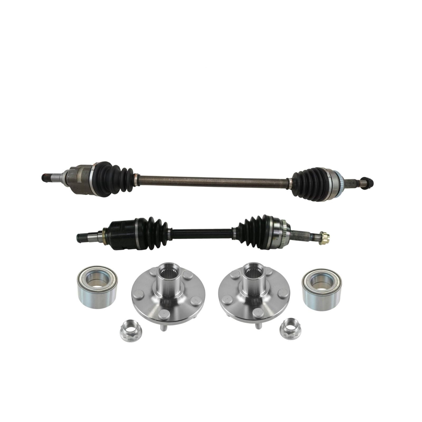 Kit Includes (2) Front CV Axle Assemblies, (2) Front Wheel Bearings, (2 ...