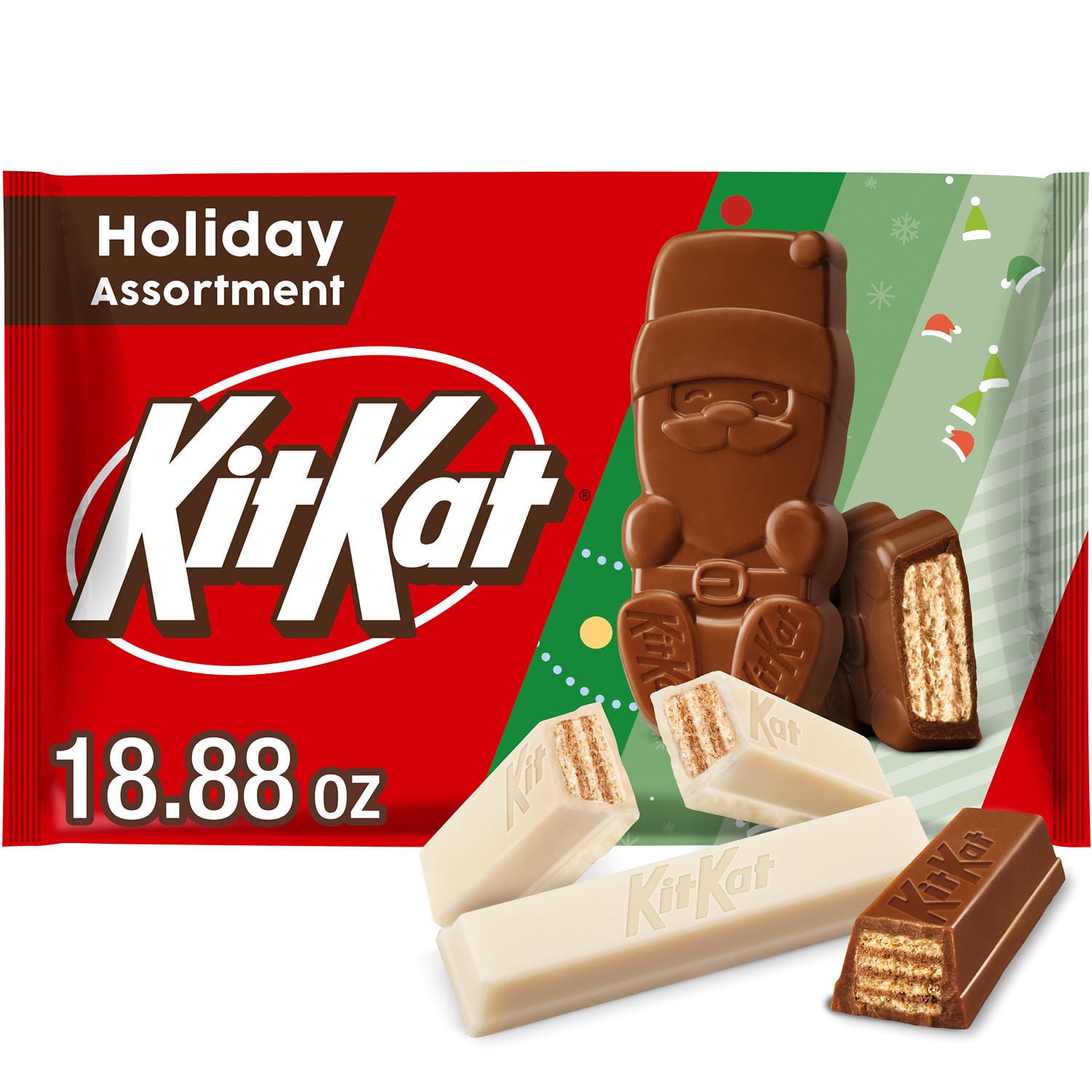 Kit Kat Assorted Flavored Wafer Christmas Candy, Bag 18.88 oz - Walmart.com