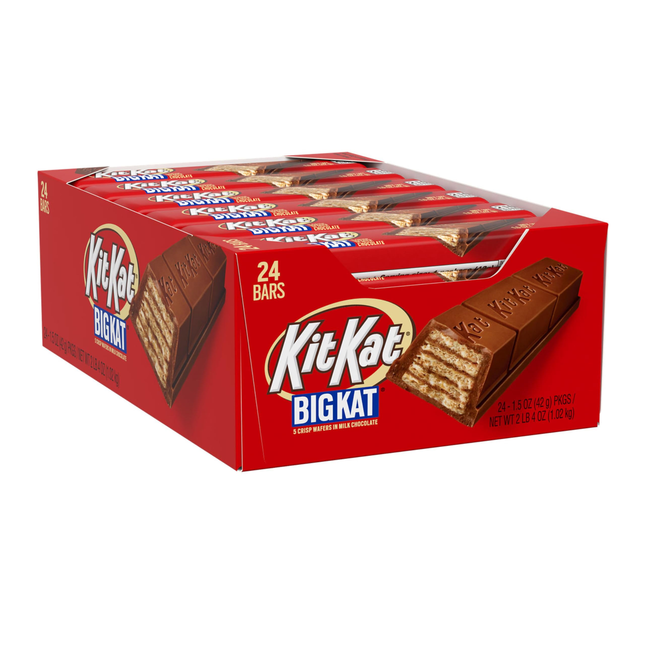 Kit Kat Big Kat Milk Chocolate Wafer Candy Bars, 1.5 Oz (24 Count ...