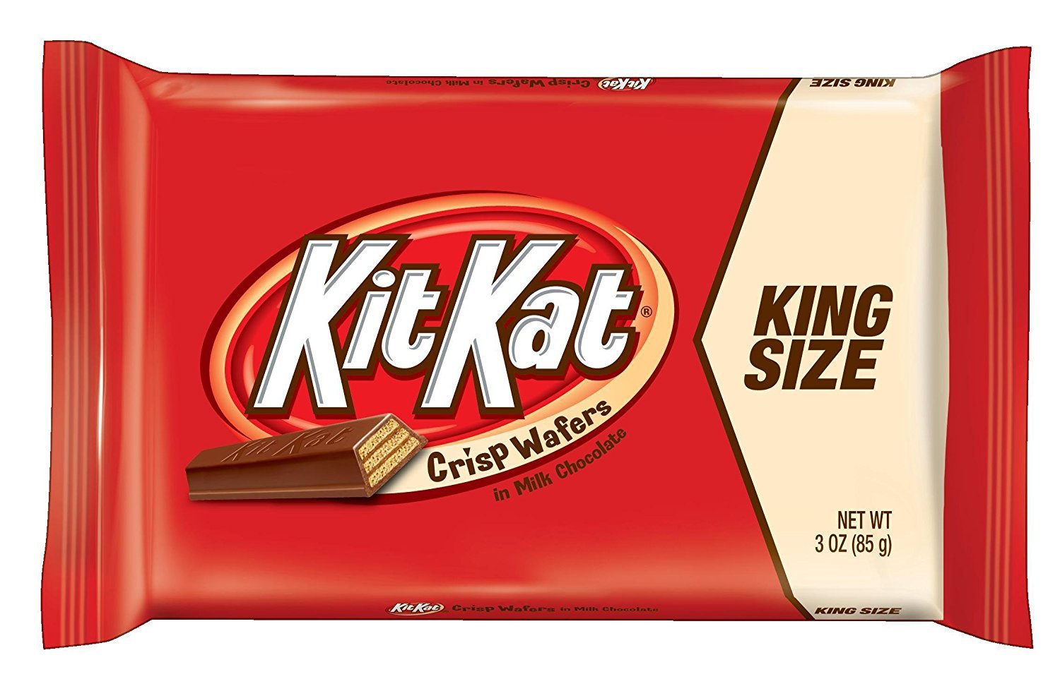 Kit Kat Candy Bar, Crisp Wafers in Milk Chocolate, 3-Ounce Bars (Pack ...