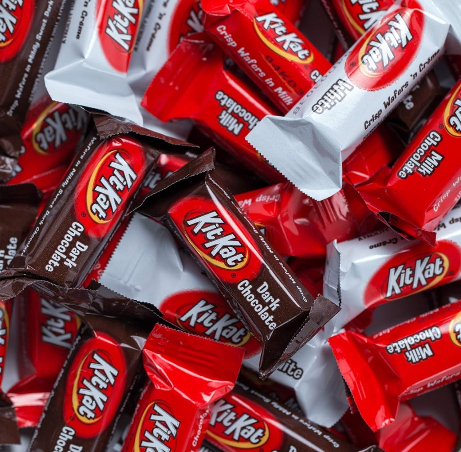 Kit Kat Chocolate Bars Miniatures, 16Oz (1Lb) Bulk Candy, Assorted ...