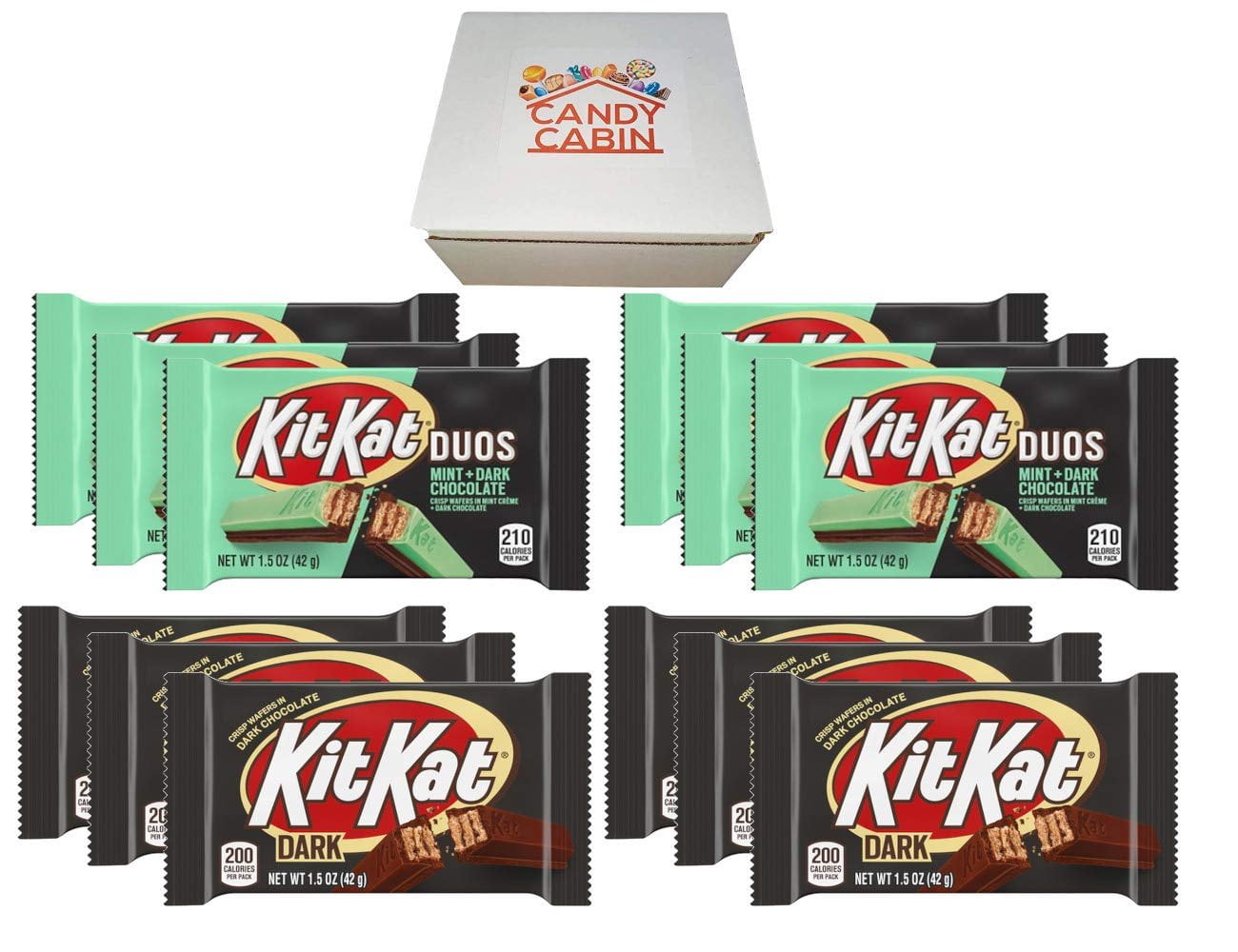 Kit Kat Chocolate Candy Bar Variety Box, 1.5 Oz Bars Pack of 12 by ...