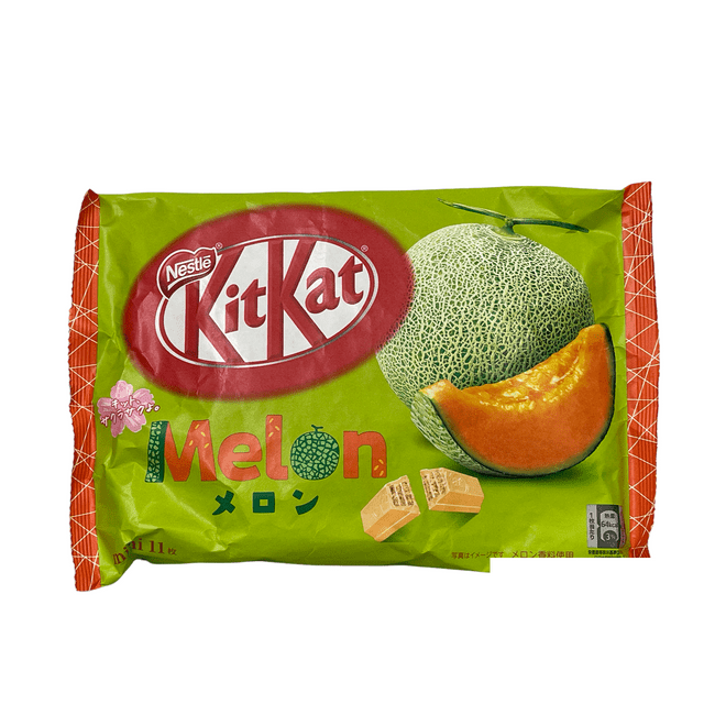 Kit Kat Chocolate Snack Seasonal Mini Melon Flavor Wafer; 11 pieces ...