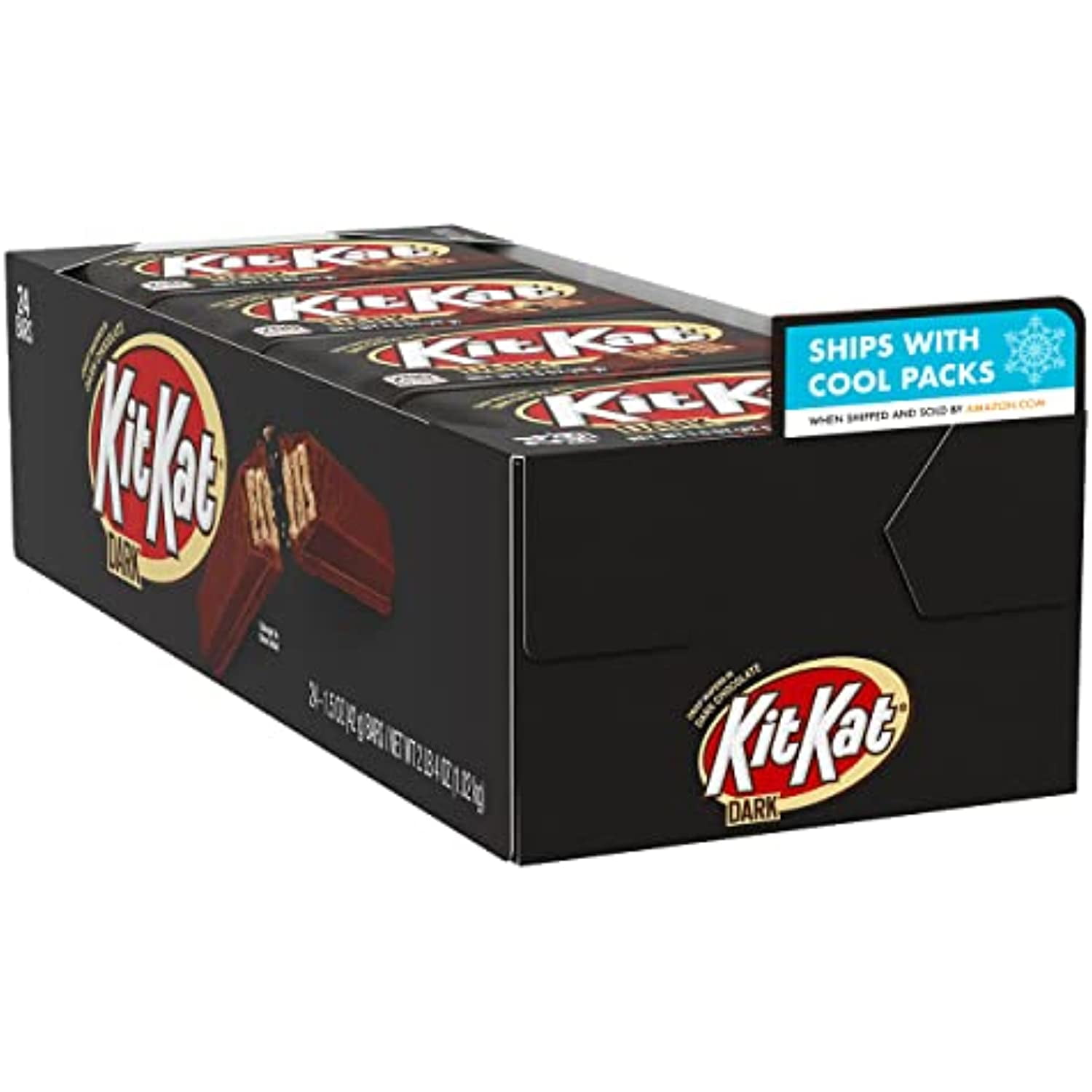 KIT KAT Dark Chocolate Wafer, Crunch Flavor, Snack Size Halloween Candy ...