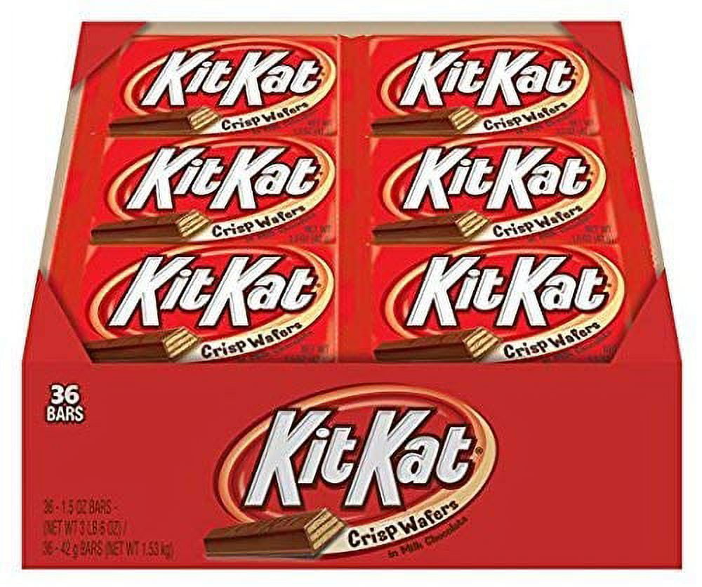 Kit Kat Shareable Milk Chocolate Candy Bar (36 count) - Walmart.com