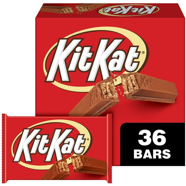 Kit Kat® Milk Chocolate Wafer Candy, Bars 1.5 oz, 36 Count - Walmart.com