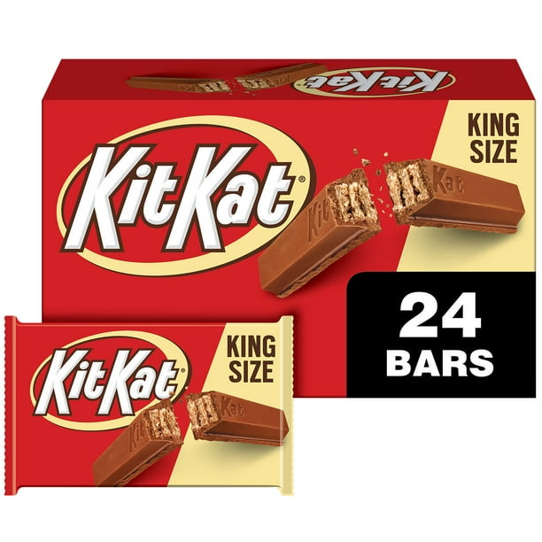 Kit Kat® Milk Chocolate Wafer King Size Candy, Bars 3 oz, 24 Count ...