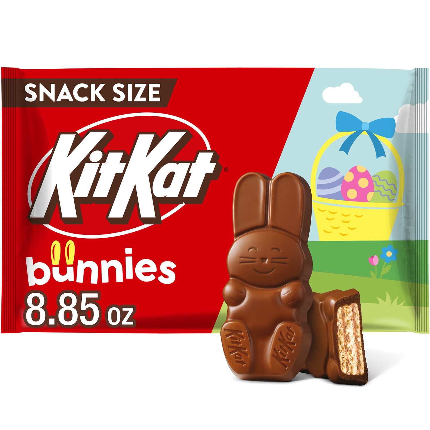 Kit Kat Milk Chocolate Wafer Snack Size Bunnies Easter Candy, Bag 8.85 ...