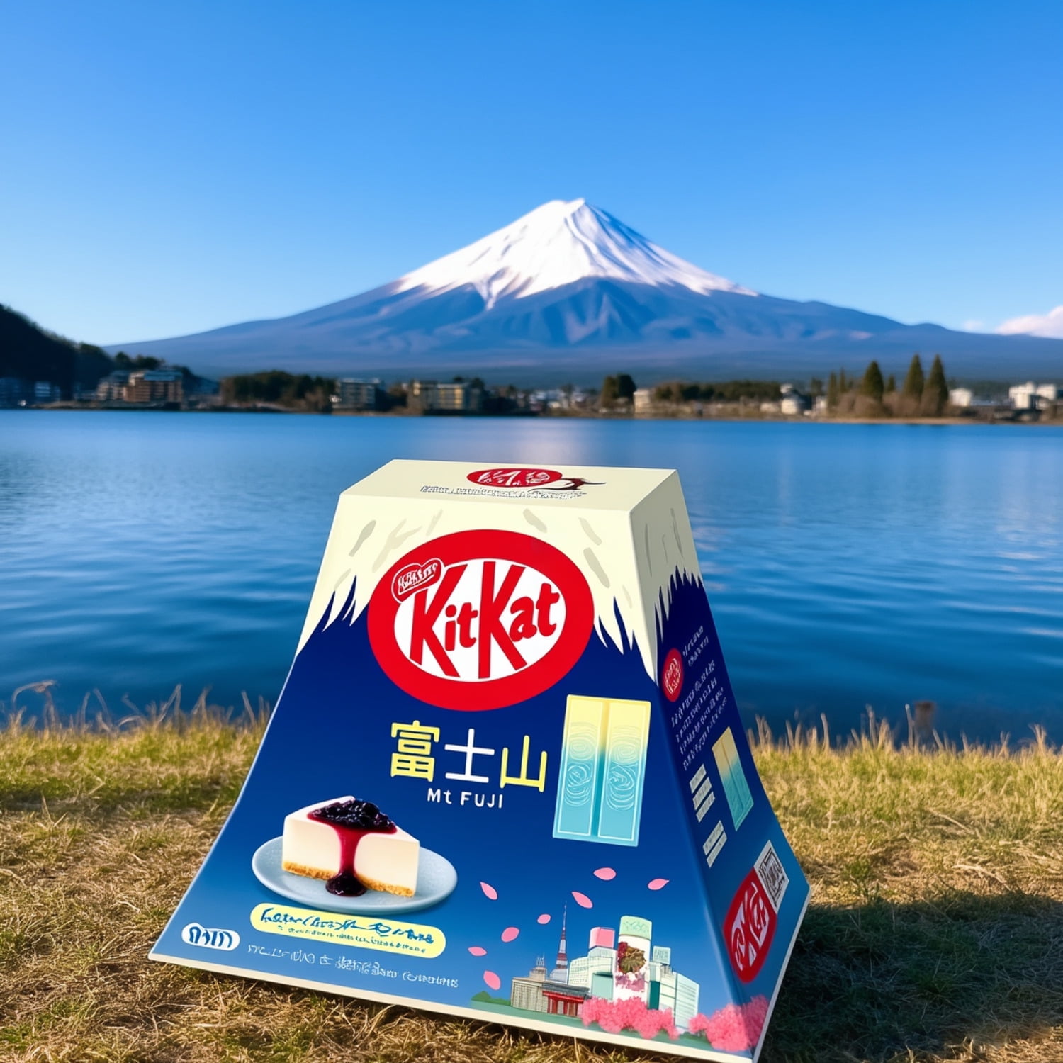 Kit Kat Mini Japanese Fuji Mt.Fuji Blueberry Cheesecake Flavor Made in ...