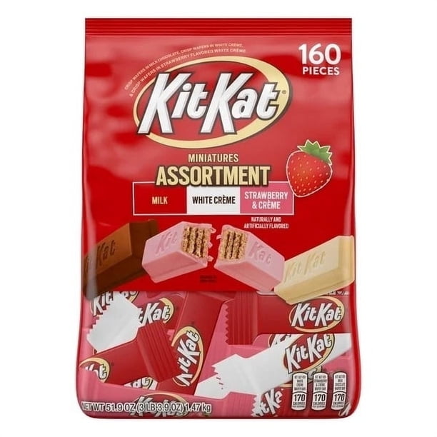 Kit Kat Miniatures Assortment, 51.9 Ounce (160 Pieces) - Walmart.com