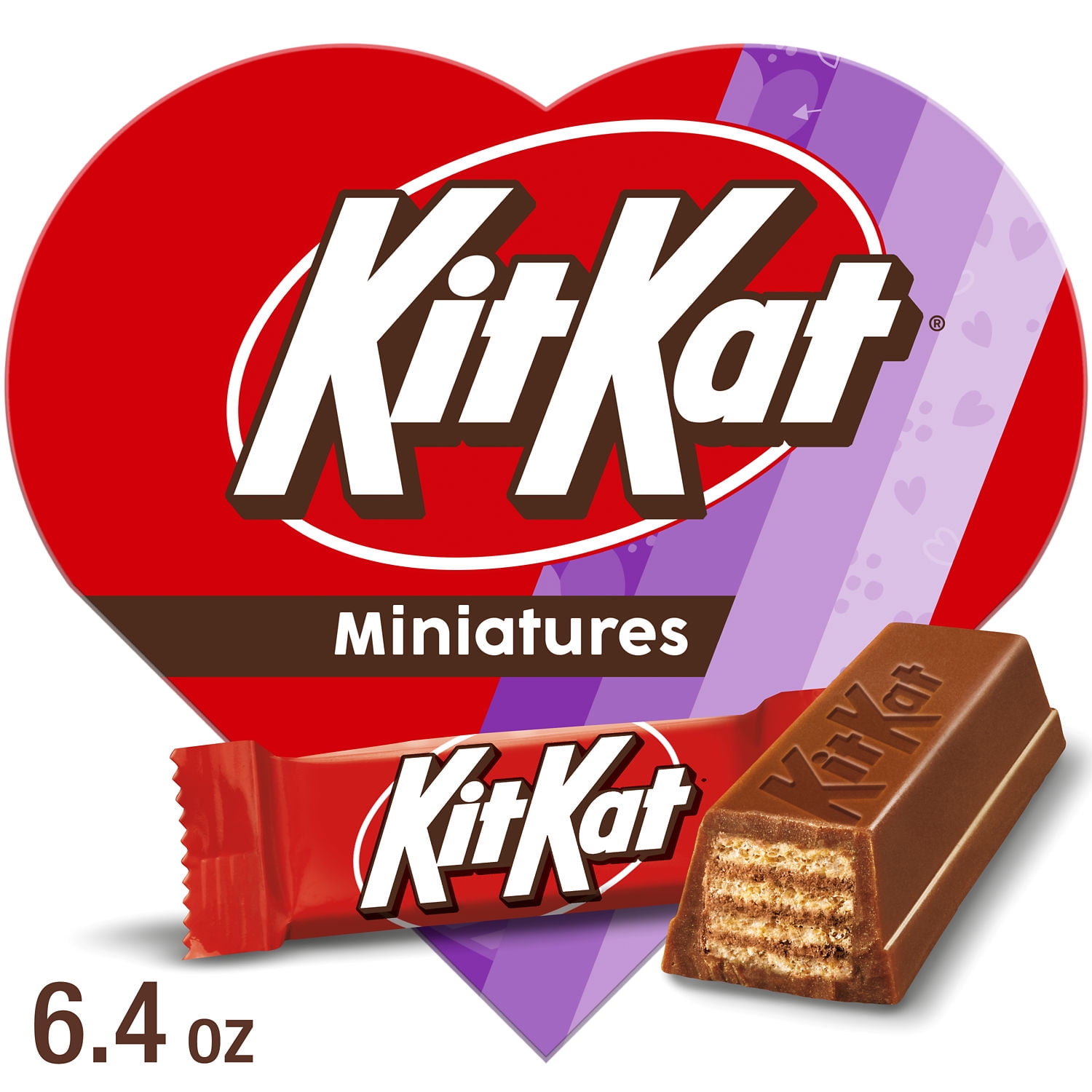 Kit Kat® Miniature Bars Milk Chocolate Wafer Candy for Valentine's Day ...