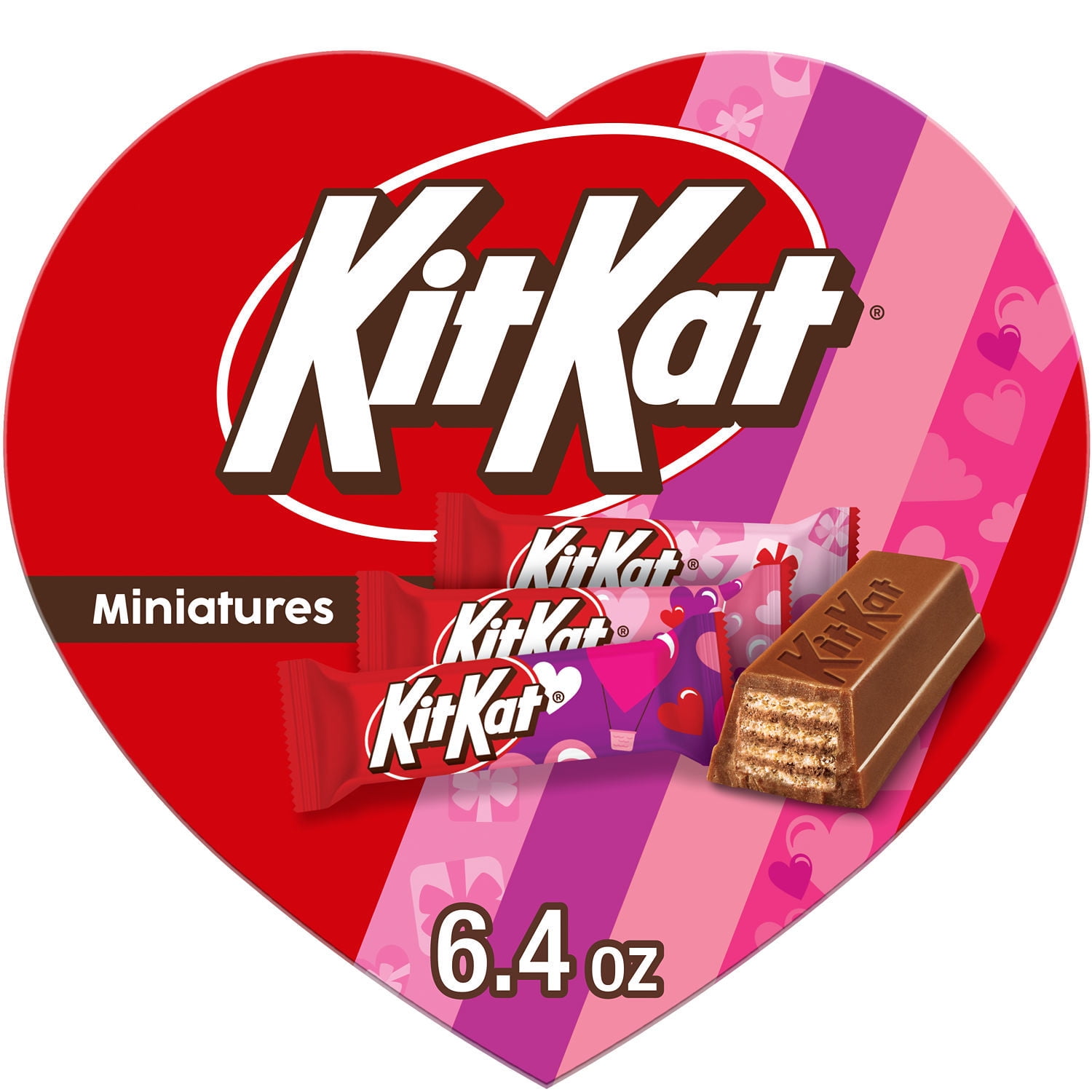 KIT KAT Miniatures Milk Chocolate Wafer, Valentine's Day Candy Gift Box ...