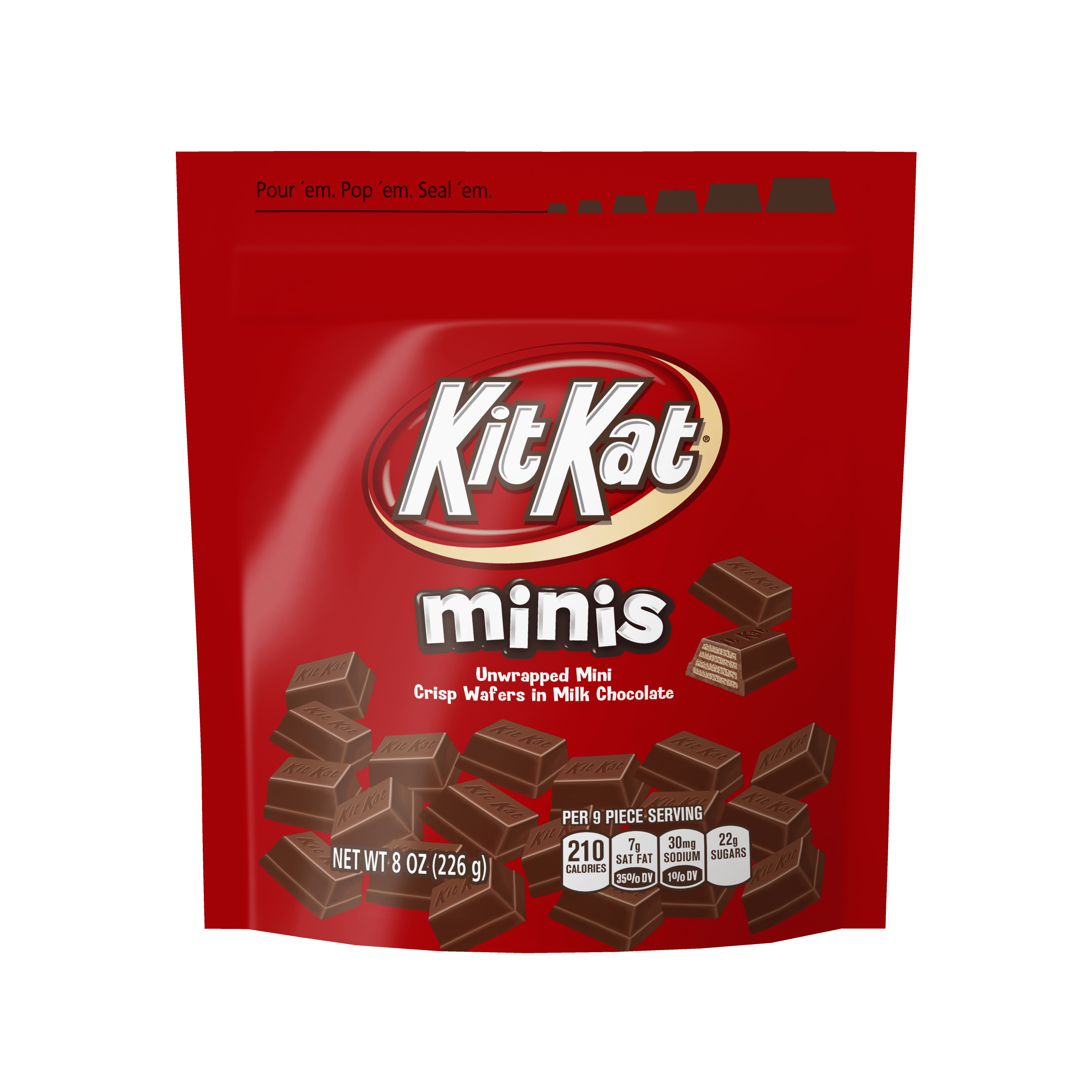 Kit Kat Minis, Milk Chocolate Wafer Bars Candy, 8 Oz - Walmart.com