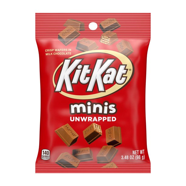 Kit Kat® Minis Milk Chocolate Wafer Candy, Bag 3.48 oz - Walmart.com