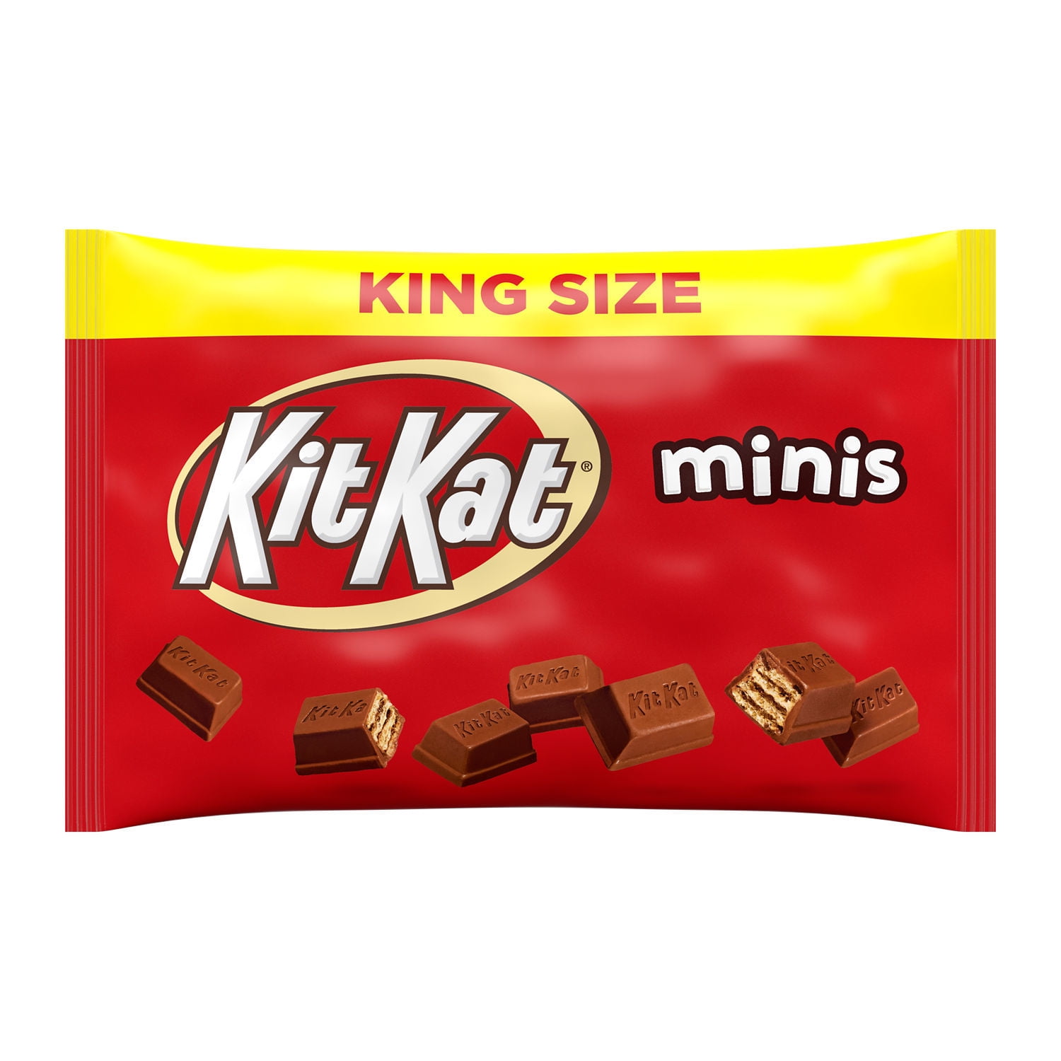 Kit Kat® Minis Milk Chocolate Wafer Candy, King Size Pack 2.2 oz ...