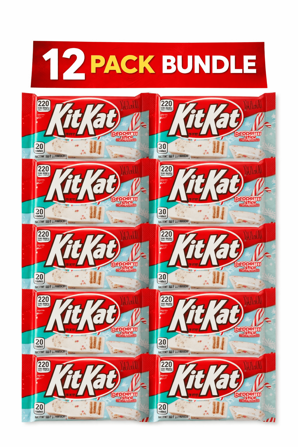Kit Kat Peppermint Stick Limited Edition Candy Bars, 1.5 oz, 12 Count ...