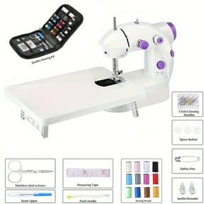 "Fixdono Mini Sewing Machine, 111-Piece Portable Sewing Kit, 7.48""L x ...