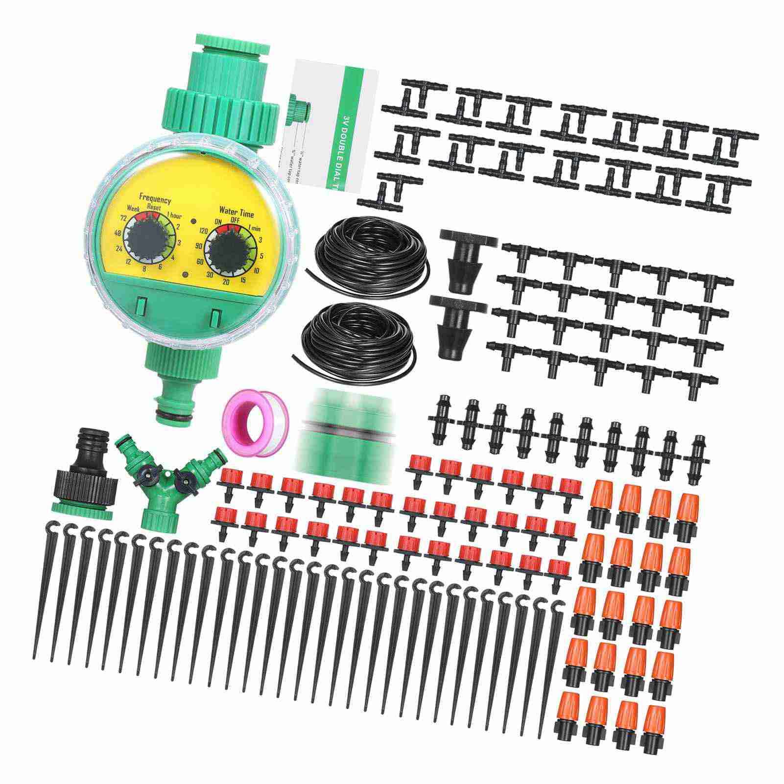 Kit Plant Watering Drip Irrigation Kit DIY Watering System With Nozzles ...