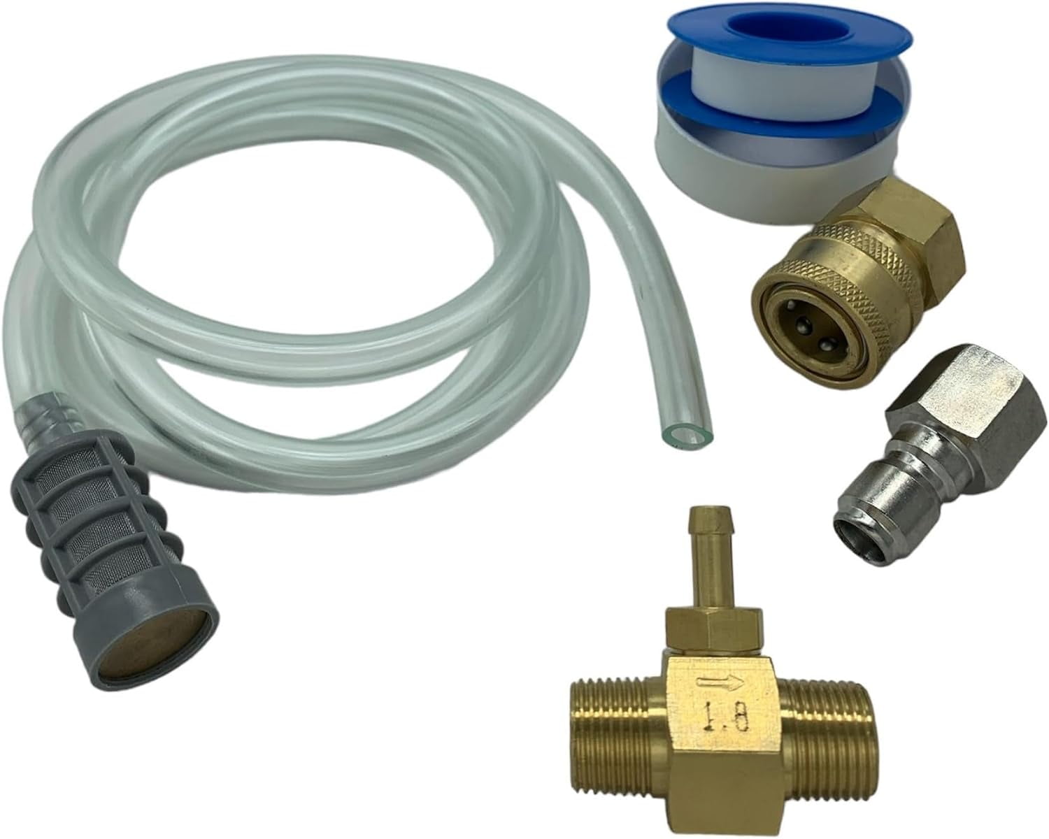 Kit Pressure Washer Chemical Soap Down Stream In Line Injector 2-3 GPM ...