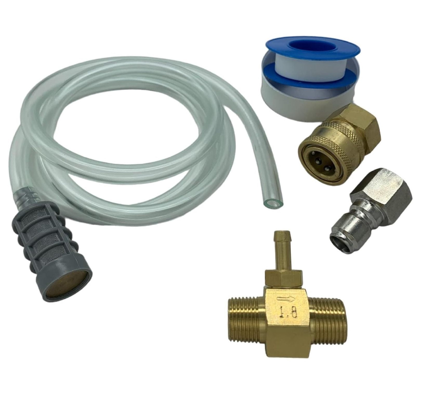 Kit Pressure Washer Chemical Soap Down Stream In Line Injector 2-3 GPM ...