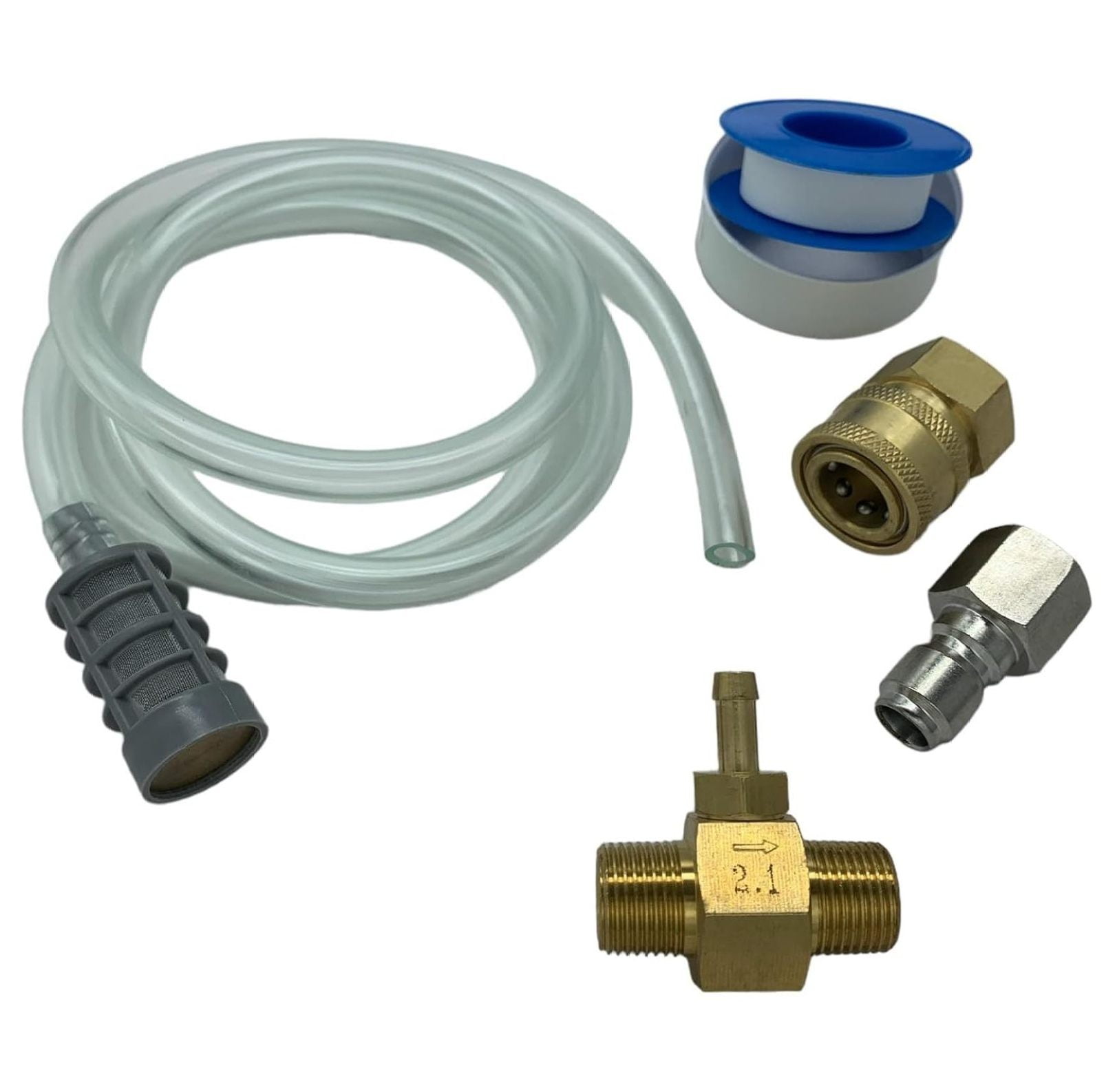 Kit Pressure Washer Chemical Soap Down Stream Injector 3-5 GPM 2.1 ...