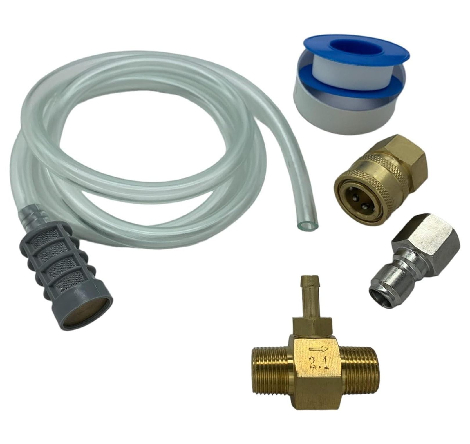 Kit Pressure Washer Chemical Soap Down Stream Injector 3-5 GPM 2.1 ...
