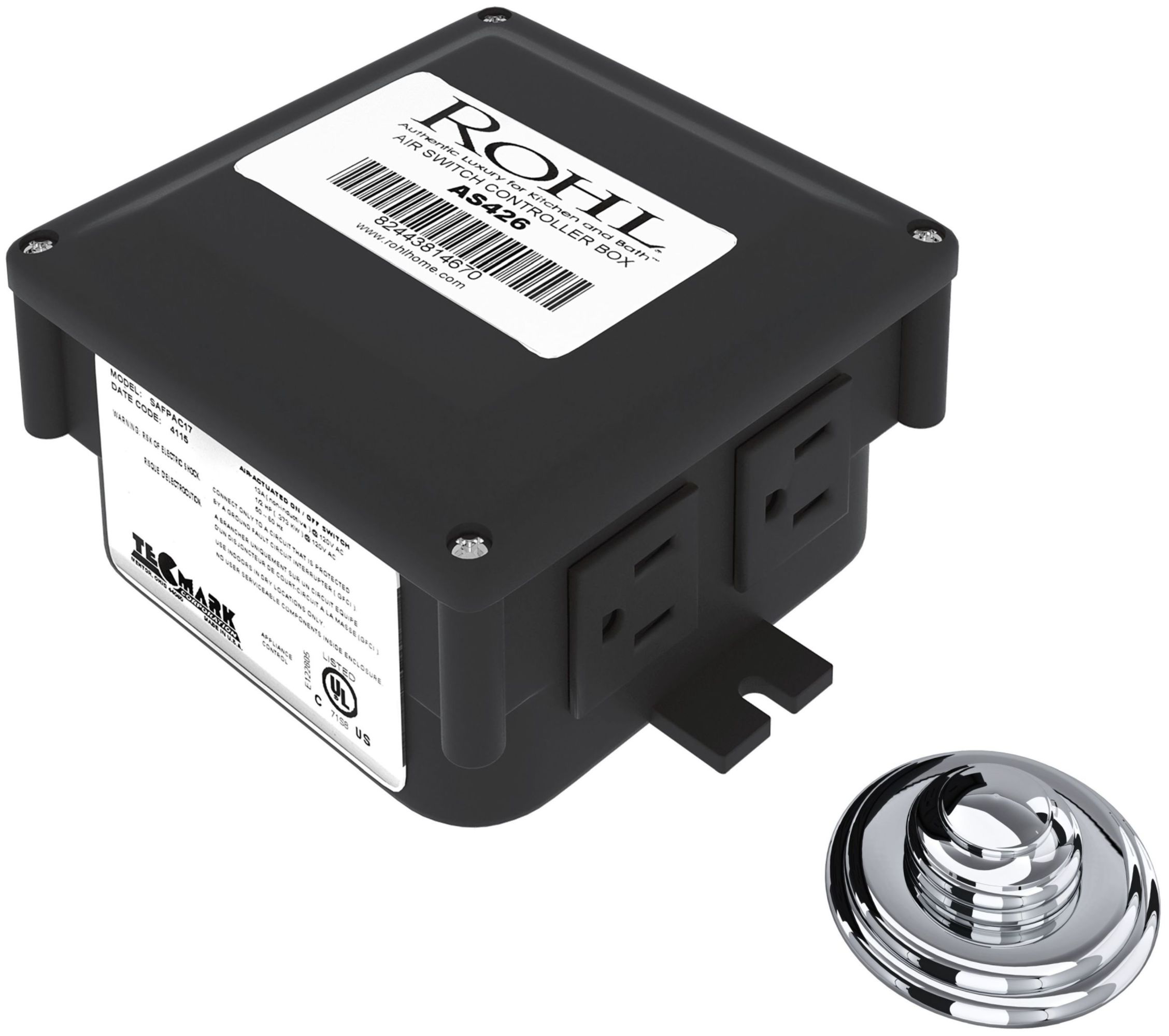 **Kit** Rohl Luxury Air Activated Switch Complete With Button And ...