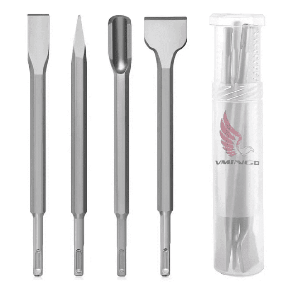 Kit Sds Chisel Drill Rotary Hammer Concrete Gurbia 25Cm 4Pz Promotion ...