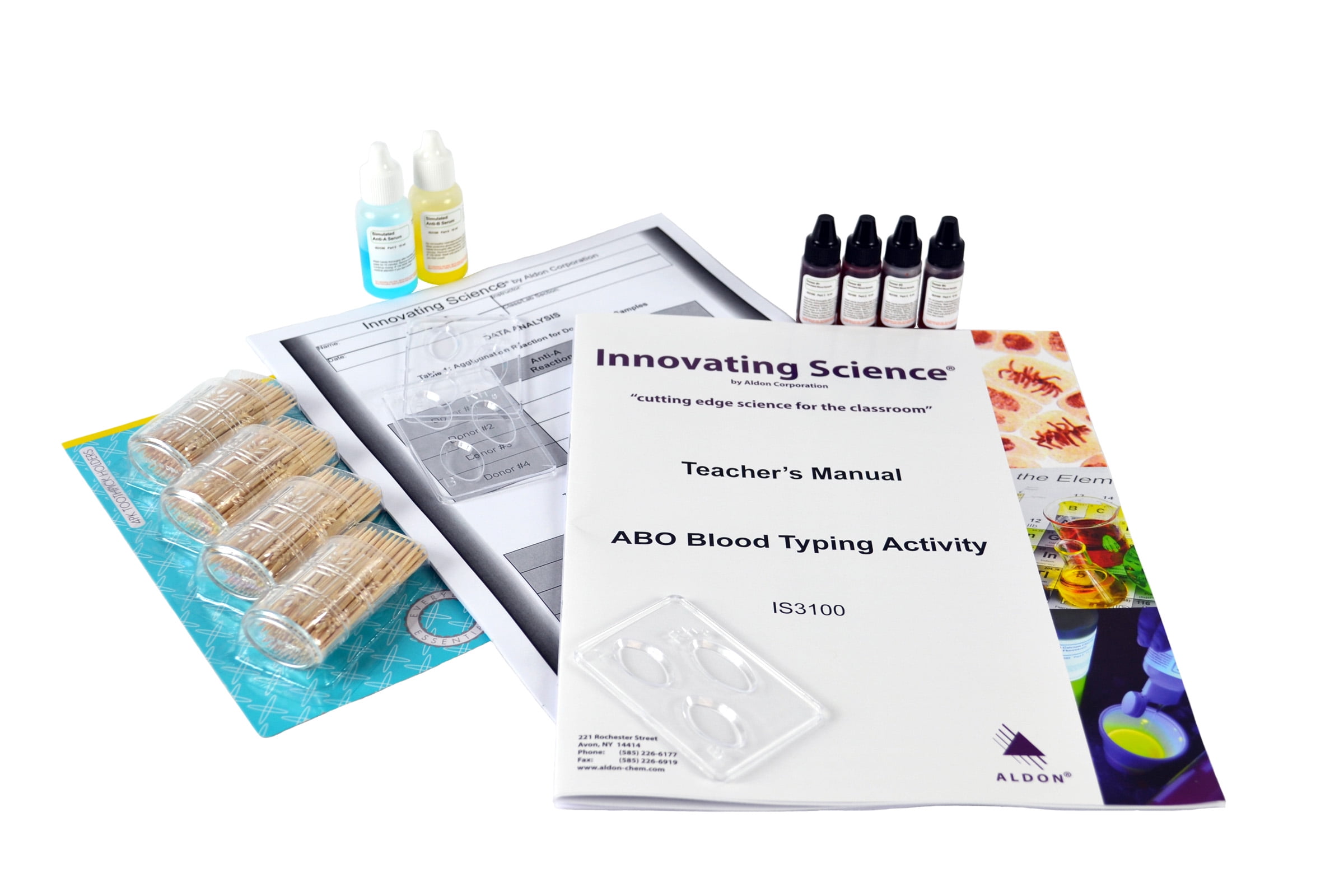 Kit, Simulated ABO Blood Typing - Materials for 10 Setups - Innovating ...