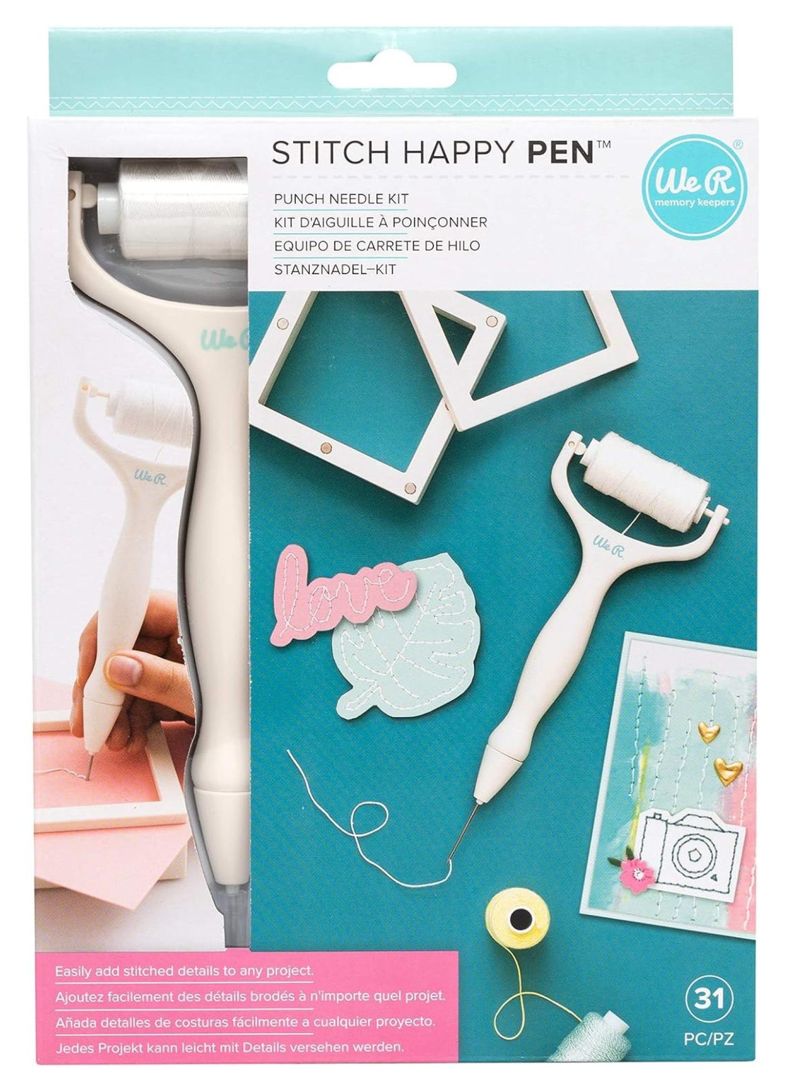 Kit Stitch Happy-Stitch Happy Pen Kit-Punch Needle Frame Threaders ...
