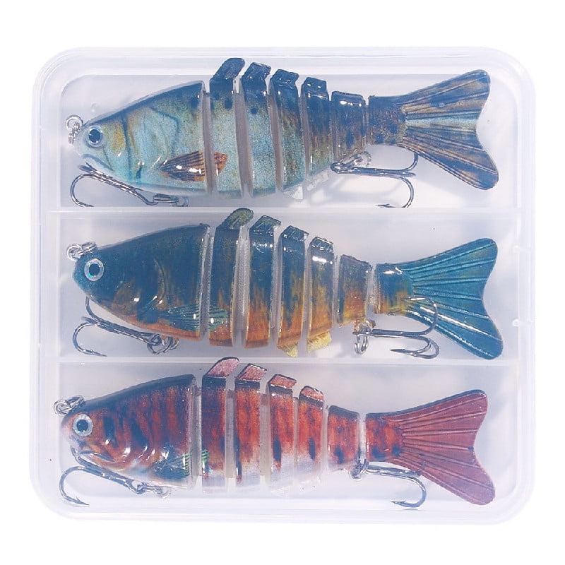 Kit The new 7-Section 10 cm Luya fake bionic bait multi-section fish ...