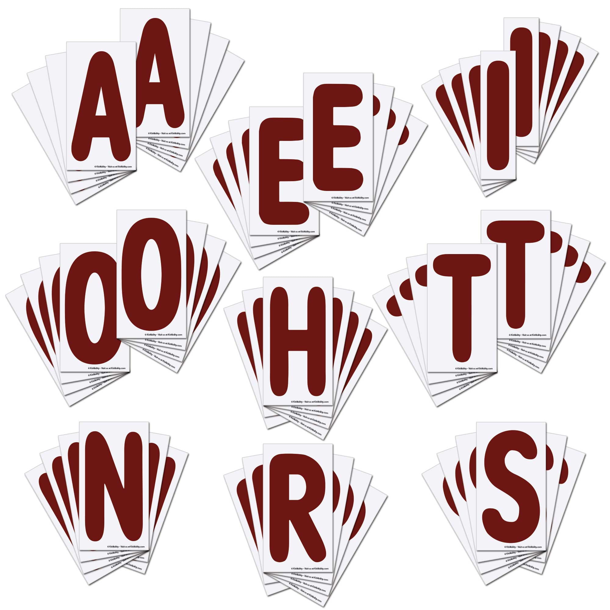 KitAbility Special Common Letters for Message Board Sidewalk Signs with ...