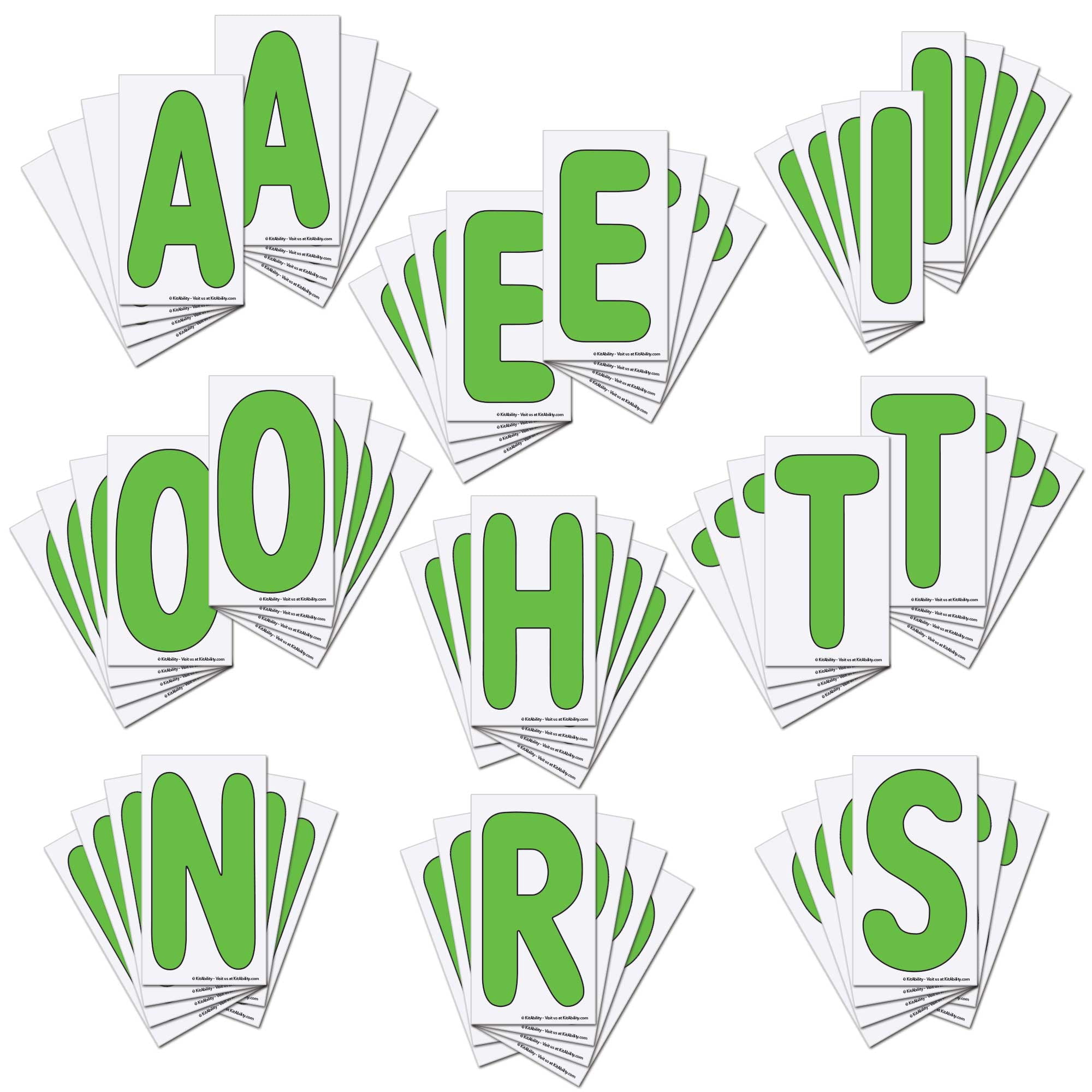 KitAbility Special Common Letters for Message Board Sidewalk Signs with ...