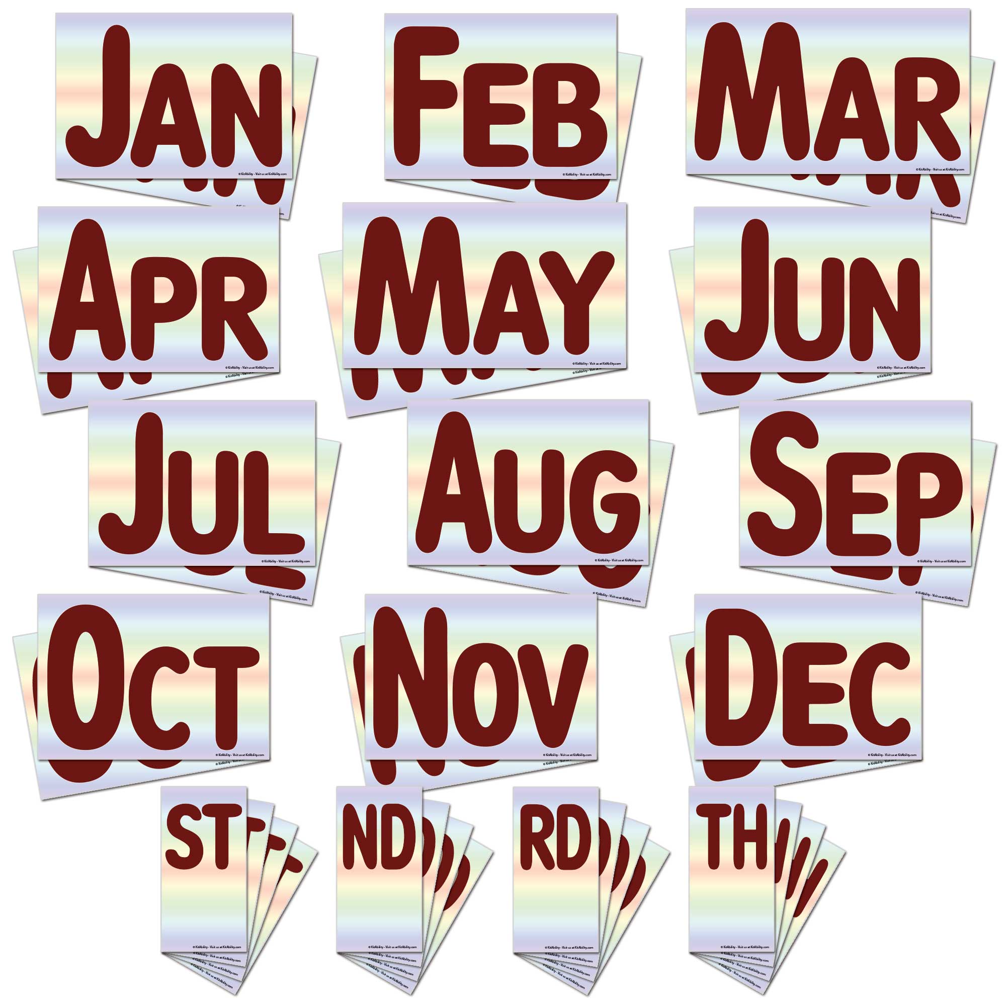KitAbility Special Date Abbreviations for Message Board Sidewalk Signs ...