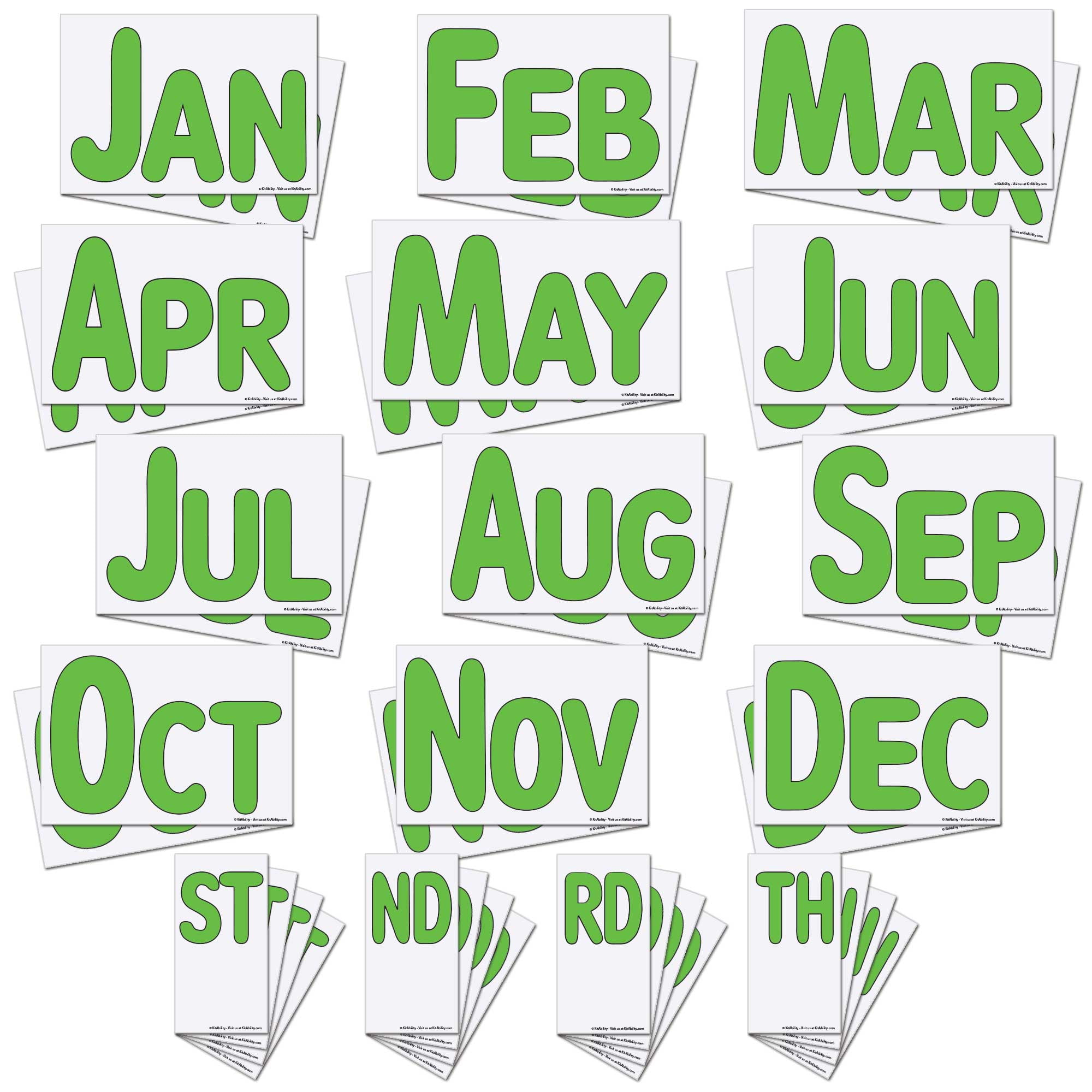 KitAbility Special Date Abbreviations for Message Board Sidewalk Signs ...