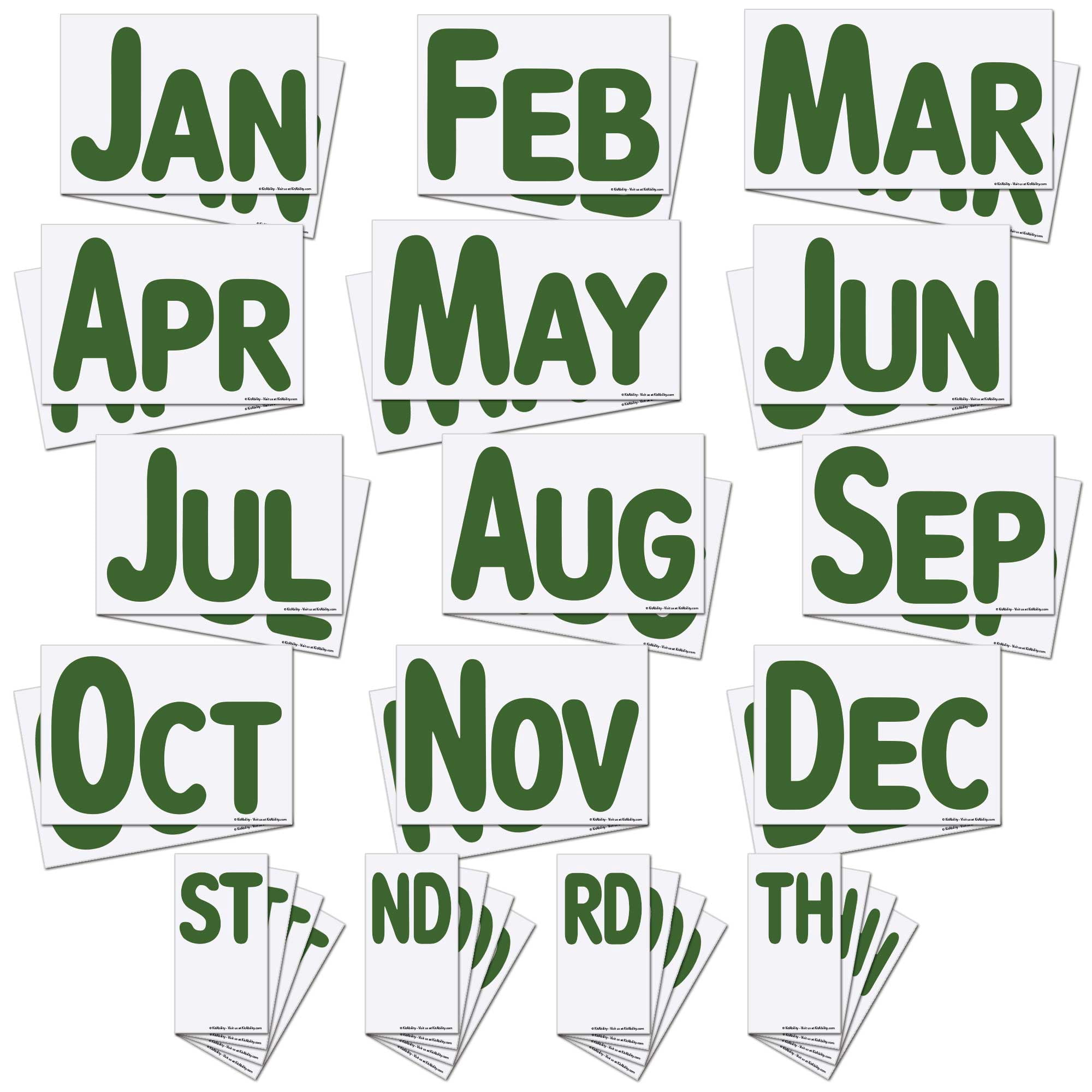 KitAbility Special Date Abbreviations for Message Board Sidewalk Signs ...