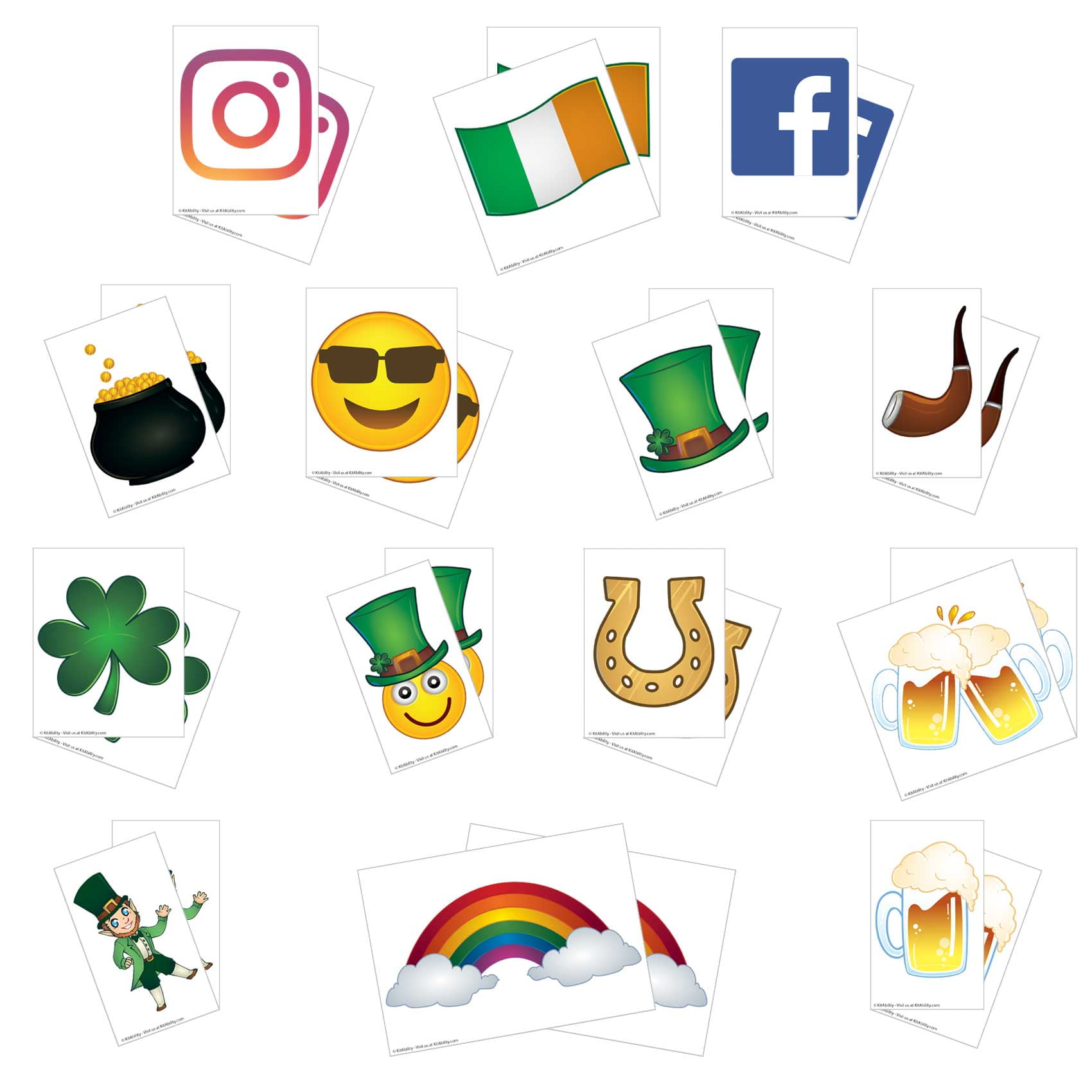 KitAbility St Patricks Day Emoji Sets for Message Board Sidewalk Signs ...