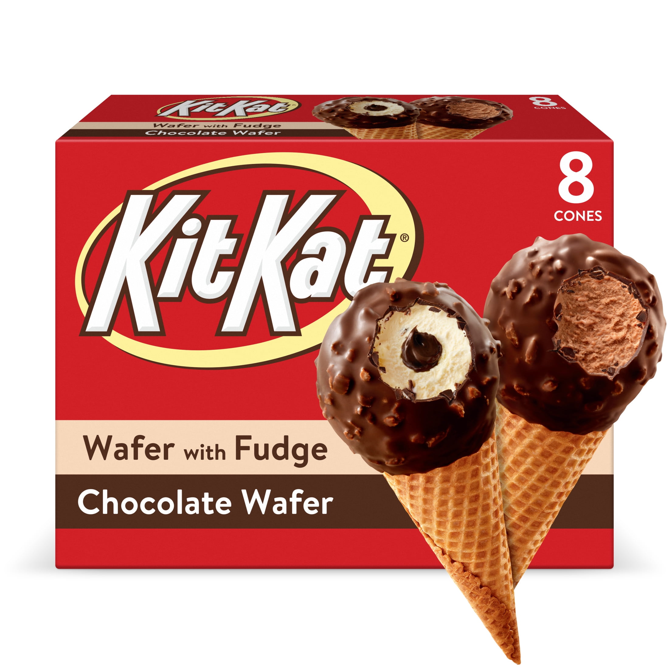 Kitkat Frozen Dairy Dessert Ice Cream Cone Variety Pack Novelties, 8 ...