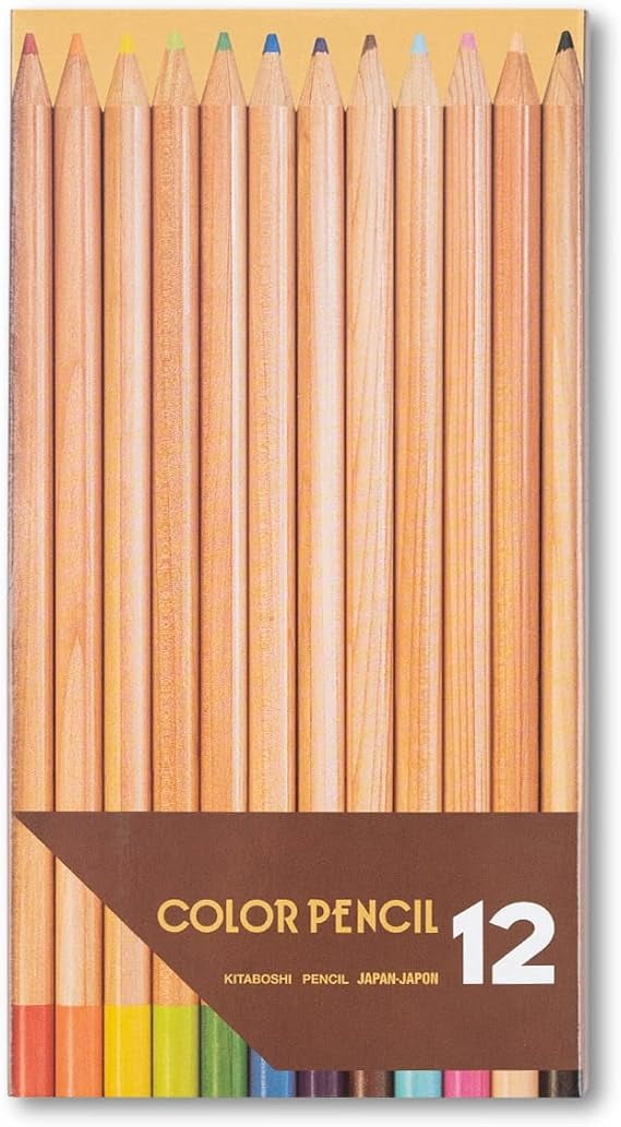 Kita-Boshi Color Pencil Assortment: 12 color assortment Deal of the Day ...