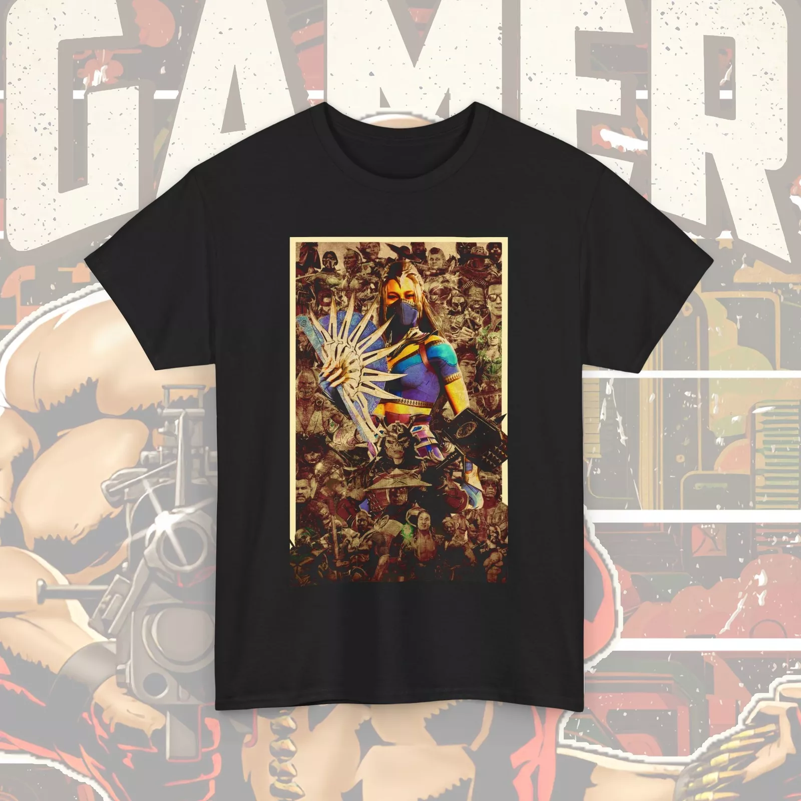 Kitana MK1 New Era Mortal Kombat Game Shirt Collection, Gaming Unisex T ...